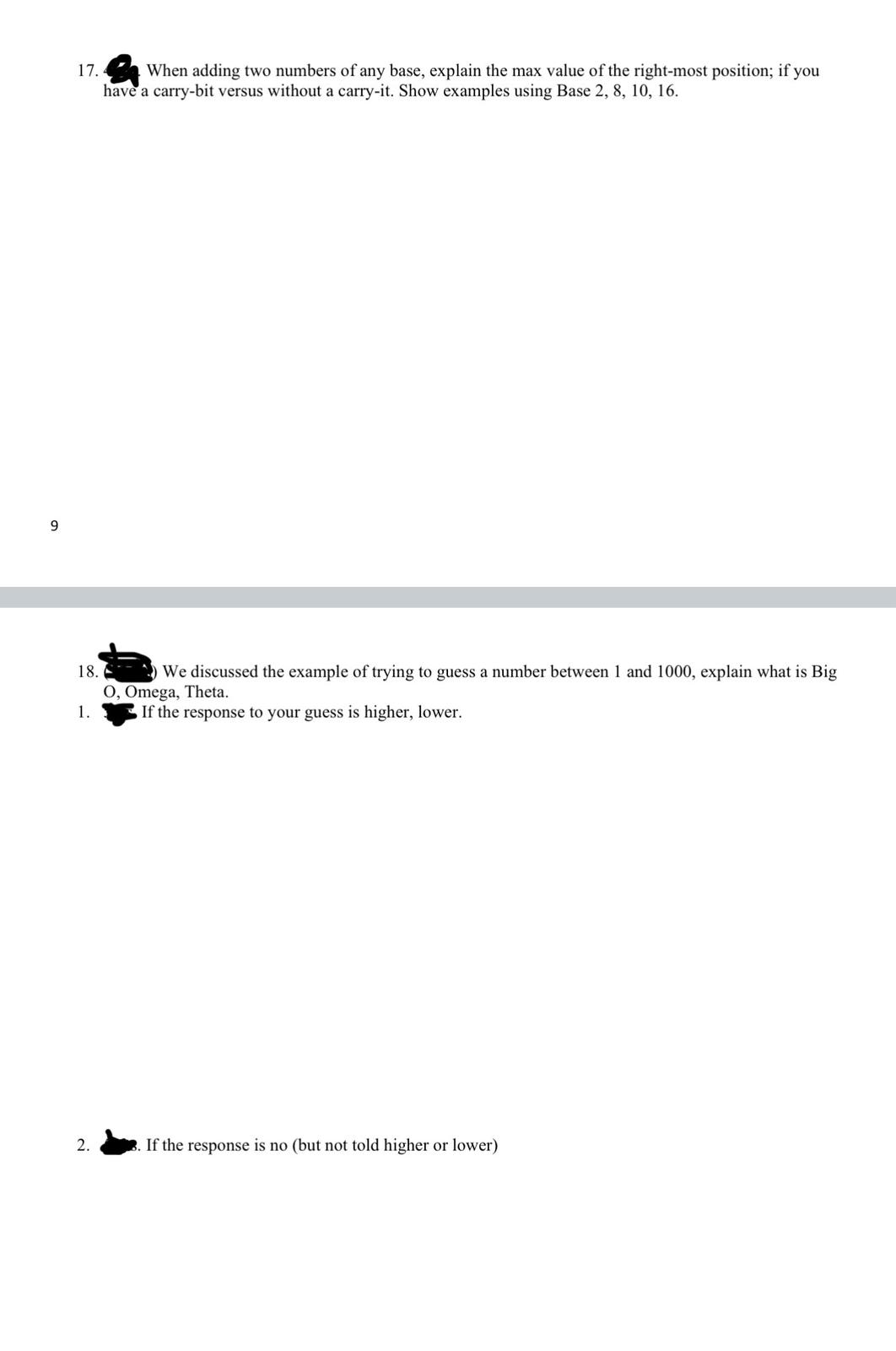 Solved 17. When adding two numbers of any base, explain the | Chegg.com