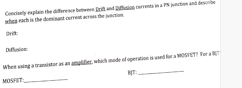 Solved Concisely explain the difference between Drift and | Chegg.com