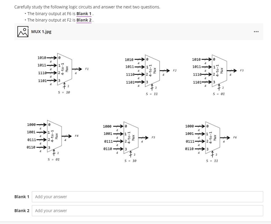 Solved Carefully study the following logic circuits and | Chegg.com
