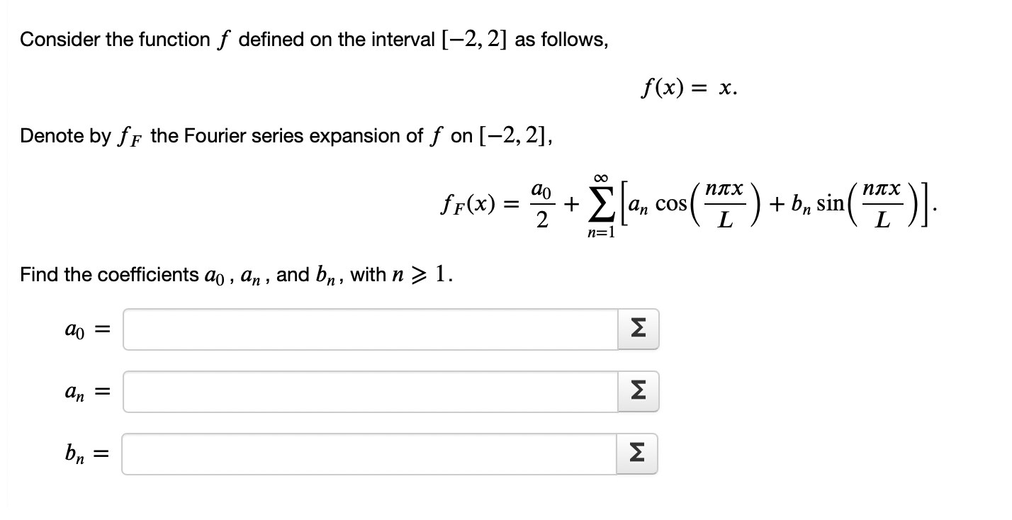 Solved Consider the function \\( f \\) defined on the | Chegg.com