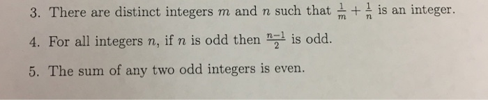 Solved There are distinct integers m and n such that 1/m + | Chegg.com