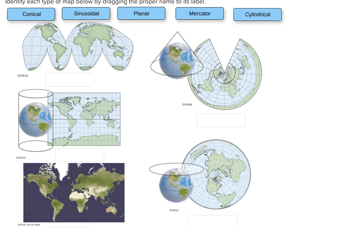 Solved Identify each type of map below by dragging the | Chegg.com