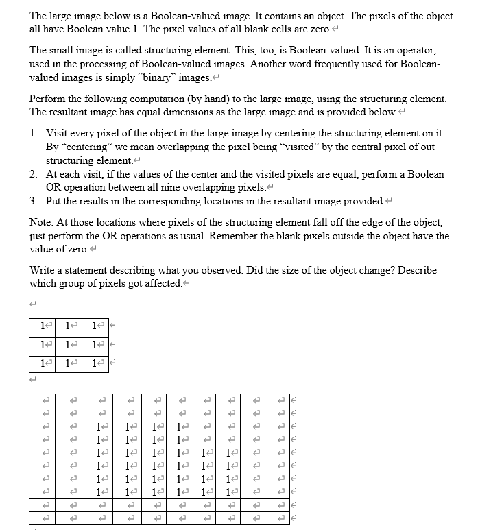 The Large Image Below Is A Boolean Valued Image It