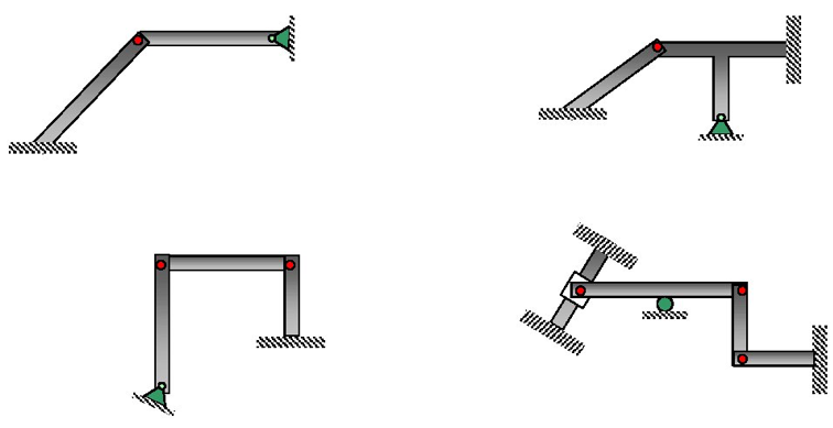 Solved Classify each of the pin-connected structures shown | Chegg.com