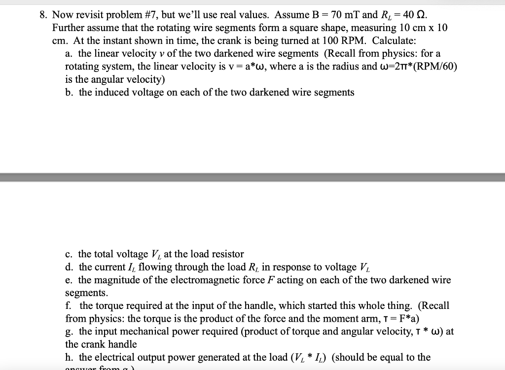 Solved I ONLY NEED ALL OF NUMBER 8, Here is 7 just incase | Chegg.com