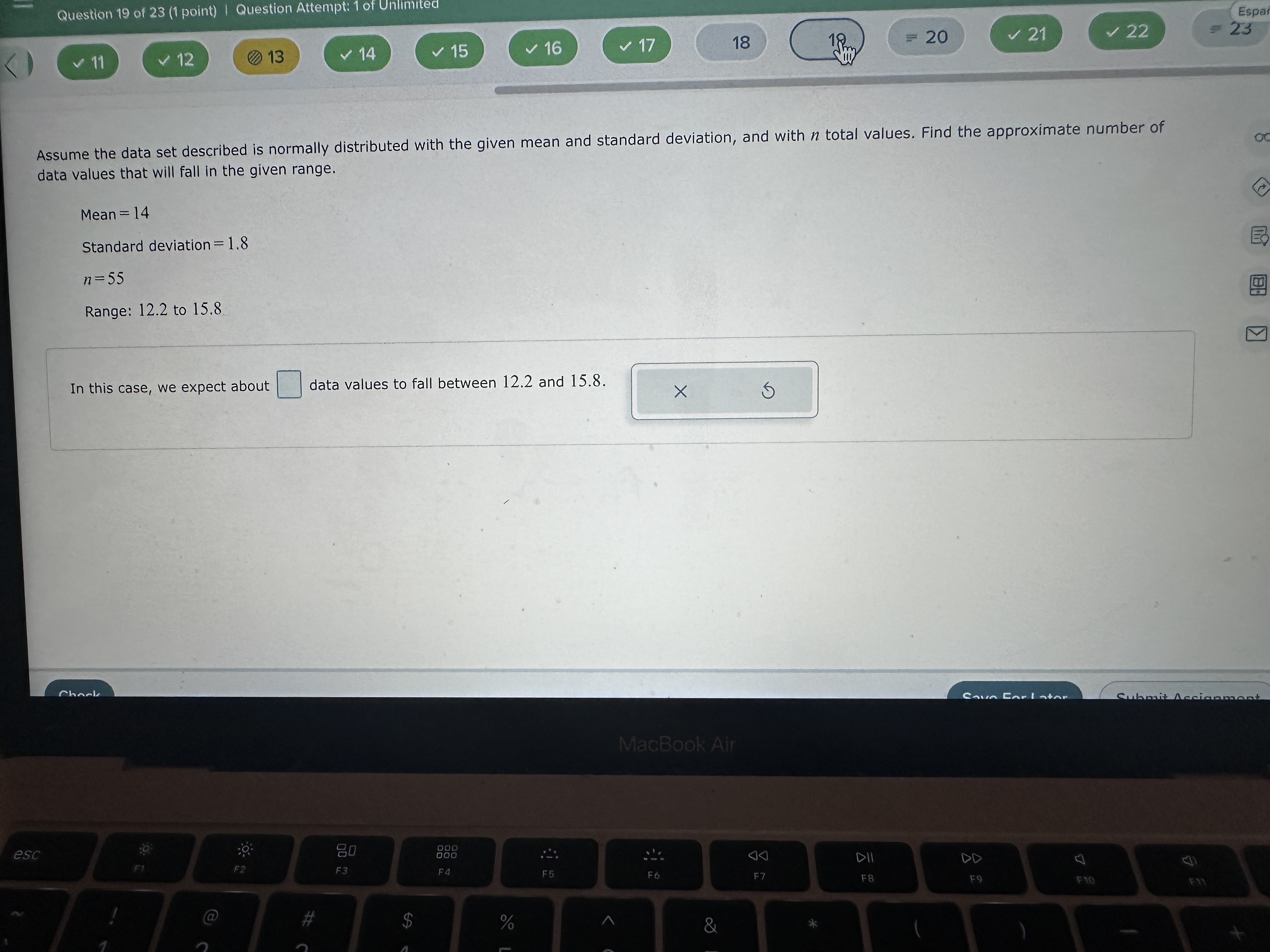 Solved Assume the data set described is normally distributed | Chegg.com