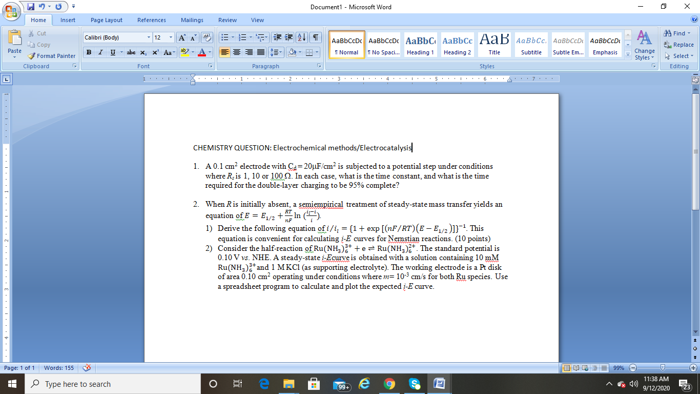 Solved Cla Document1 - Microsoft Word Home Insert Page | Chegg.com