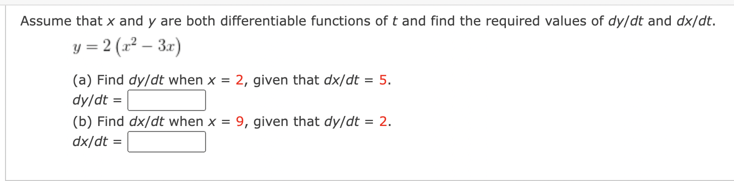 Solved Assume That X And Y Are Both Differentiable Functions