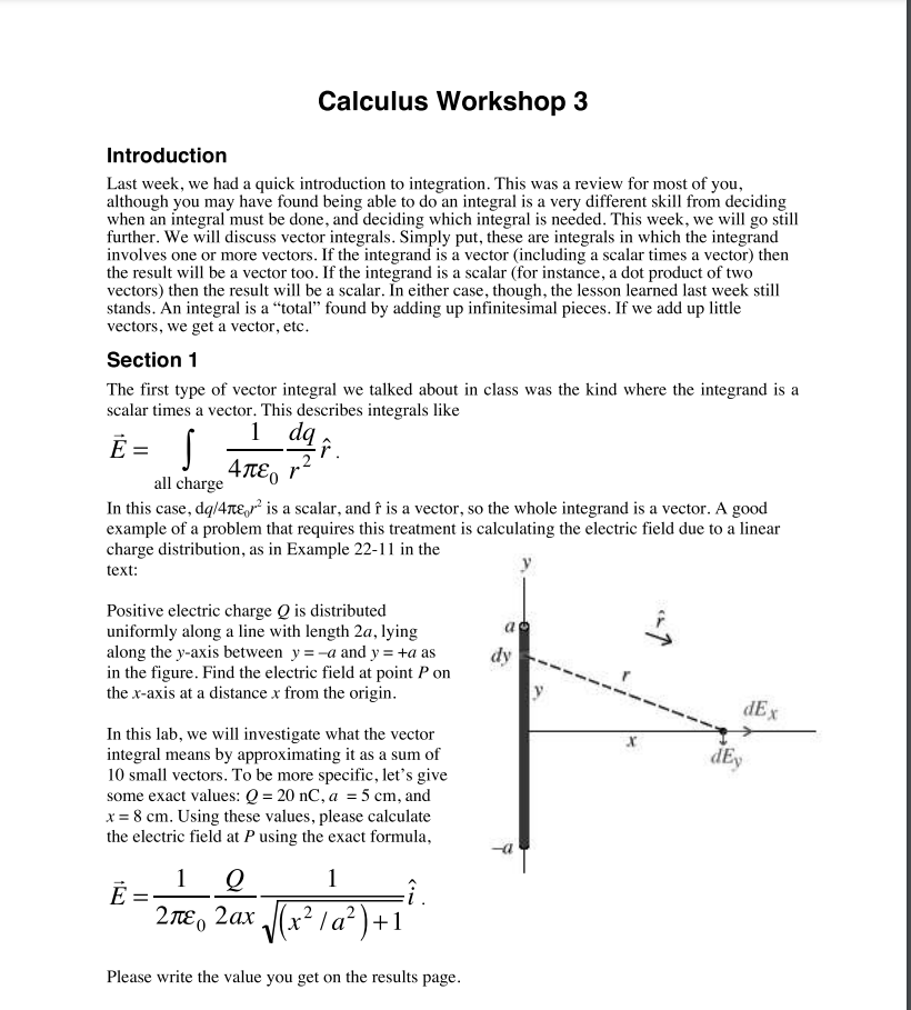 Solved Calculus Workshop 3 Introduction Last week, we had a | Chegg.com