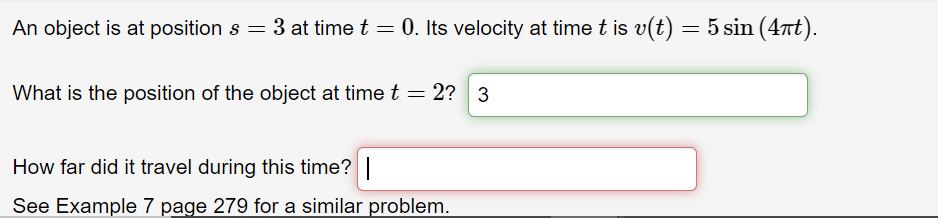 Solved An Object Is At Position S 3 At Time T 0 Its