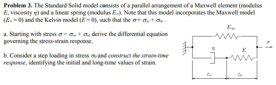 Problem 3. The Standard Solid model consists of a | Chegg.com