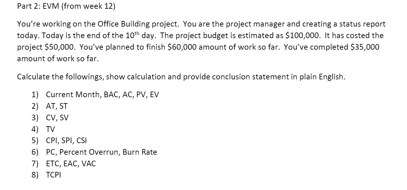 Solved You're working on the Office Building project. You | Chegg.com