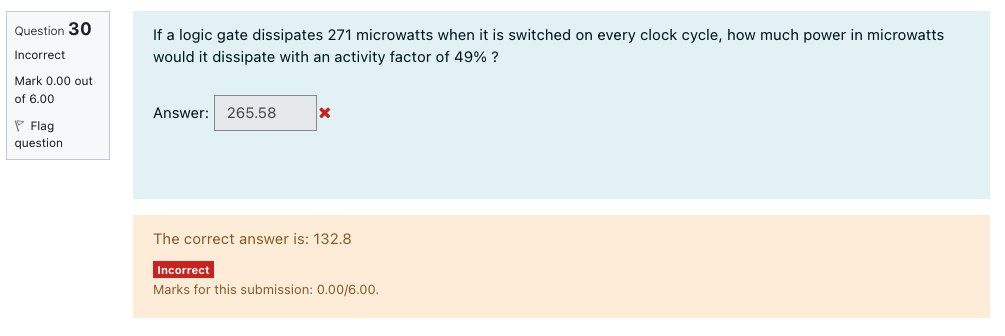 Solved If a logic gate dissipates 271 microwatts when it is | Chegg.com