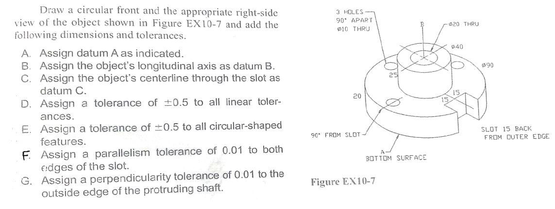 Solved Draw a circular front and the appropriate right-side | Chegg.com