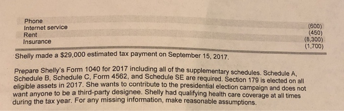 Solved Shelly Beaman (social security number 412-34-5870) is | Chegg.com