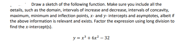 Solved - Draw a sketch of the following function. Make sure | Chegg.com
