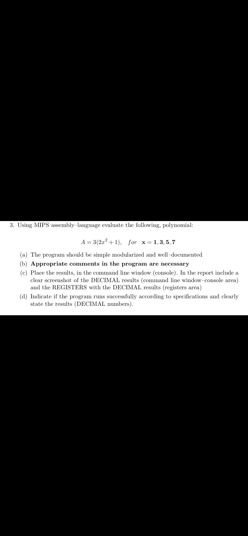 Using MIPS assembly-language evaluate the following, | Chegg.com Using MIPS assembly-language evaluate the following, | Chegg.com