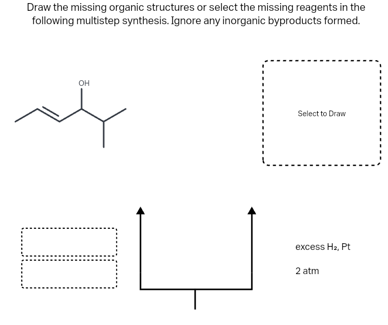 Solved Draw the missing organic structures or select the | Chegg.com