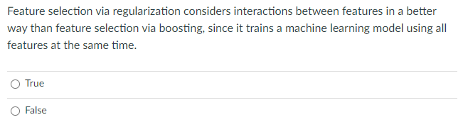 Solved Feature selection via regularization considers | Chegg.com