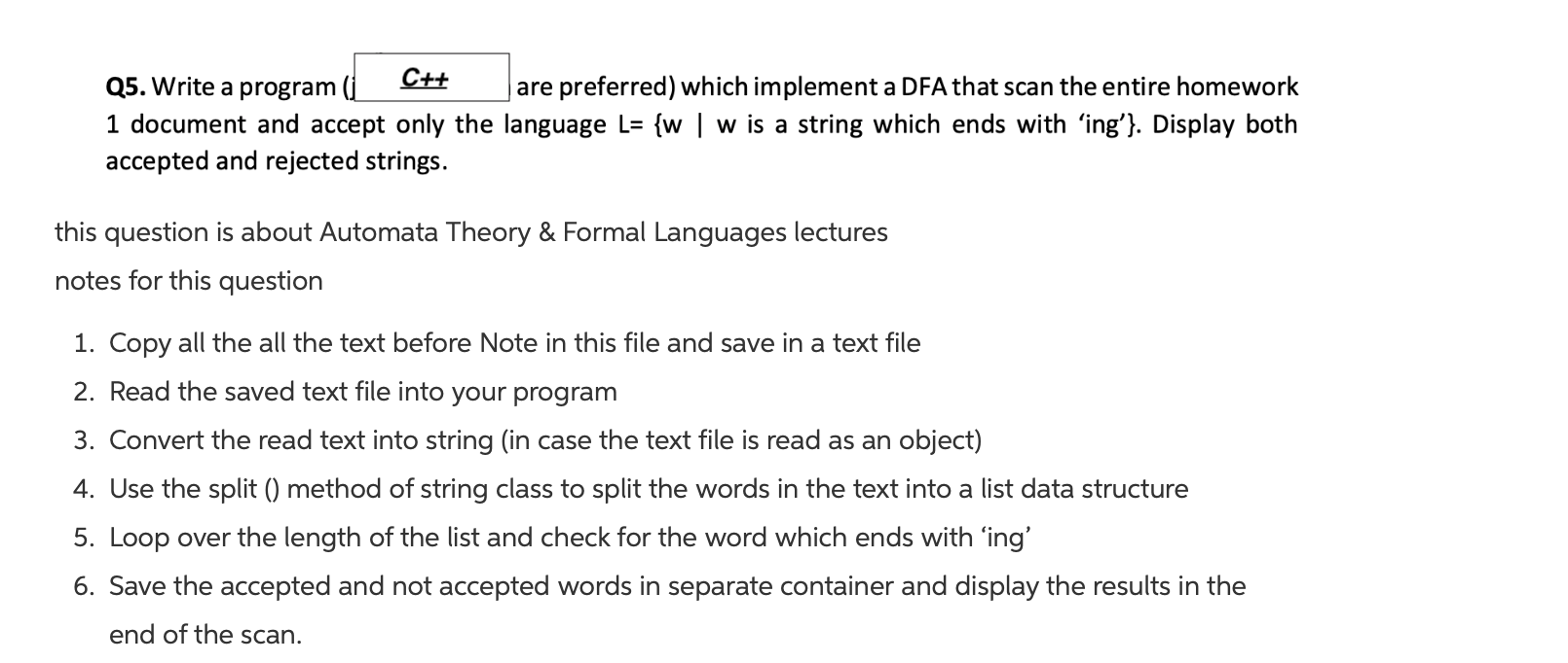 Solved Q5. Write a program ( C++ are preferred) which | Chegg.com