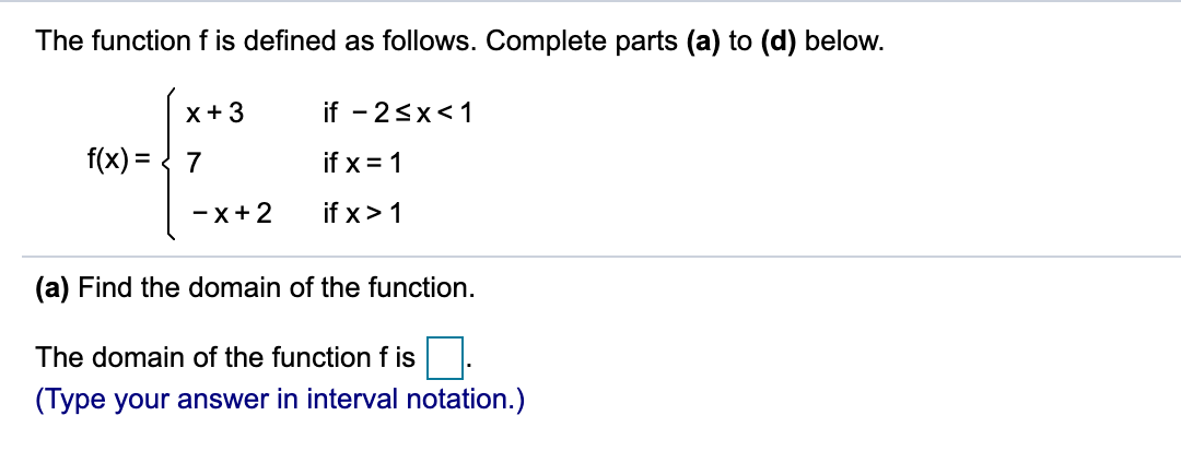 Solved The graph of a piecewise-defined function is given. | Chegg.com