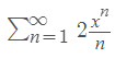 Solved ∑n=1∞2nxn∑n=0∞(n+2)⋅n!(−1)x+1xn+2∑n=1∞2n−1(−1)x−1x2n− | Chegg.com