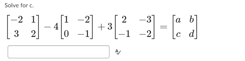 Solved Solve for c. | Chegg.com
