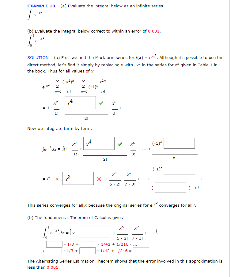 Solved (a) Evaluate the integral below as an infinite series | Chegg.com