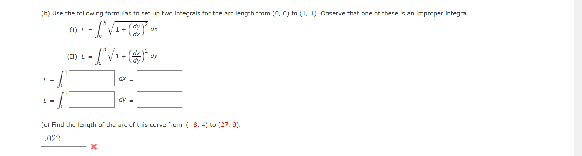 Solved (b) Use the following formulas to set up two | Chegg.com