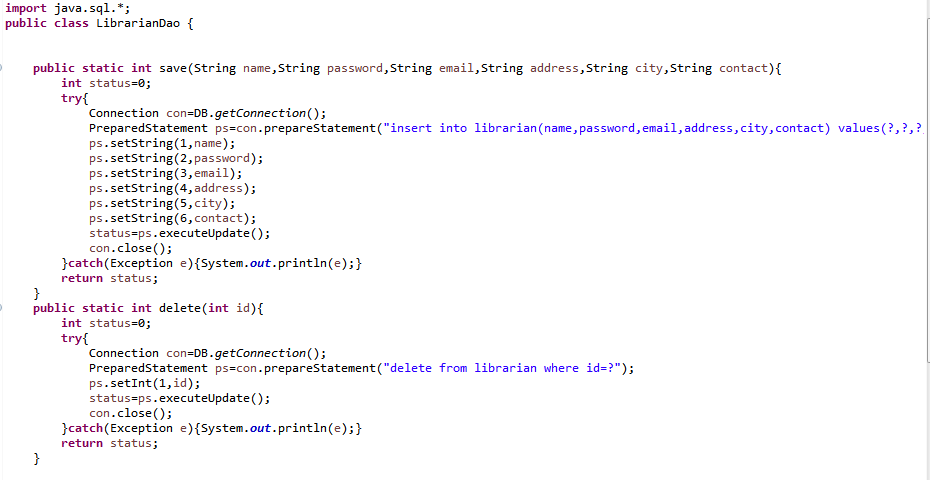 public LibrarianForm() { | Chegg.com