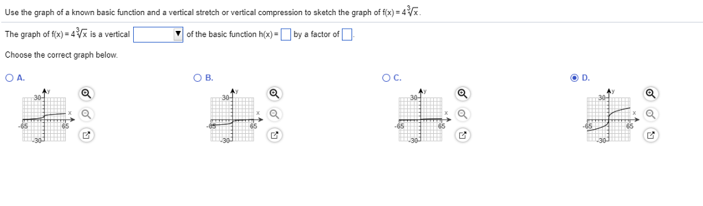 Solved Use the graph of a known basic function and a | Chegg.com