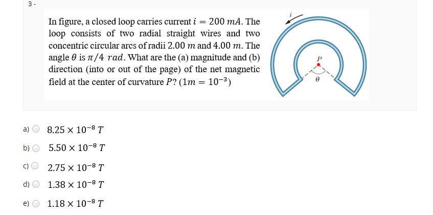 Solved In figure, a closed loop carries current i=200 mA. | Chegg.com