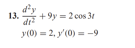 Solved Solve the following initial value problem, using | Chegg.com