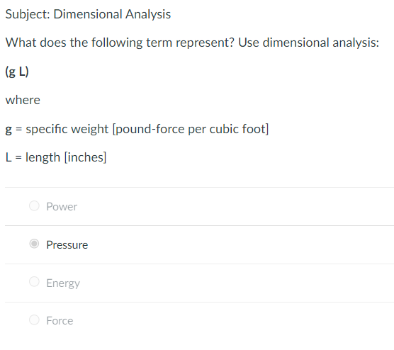 [Solved]: Please explain the dimensional analysis units for