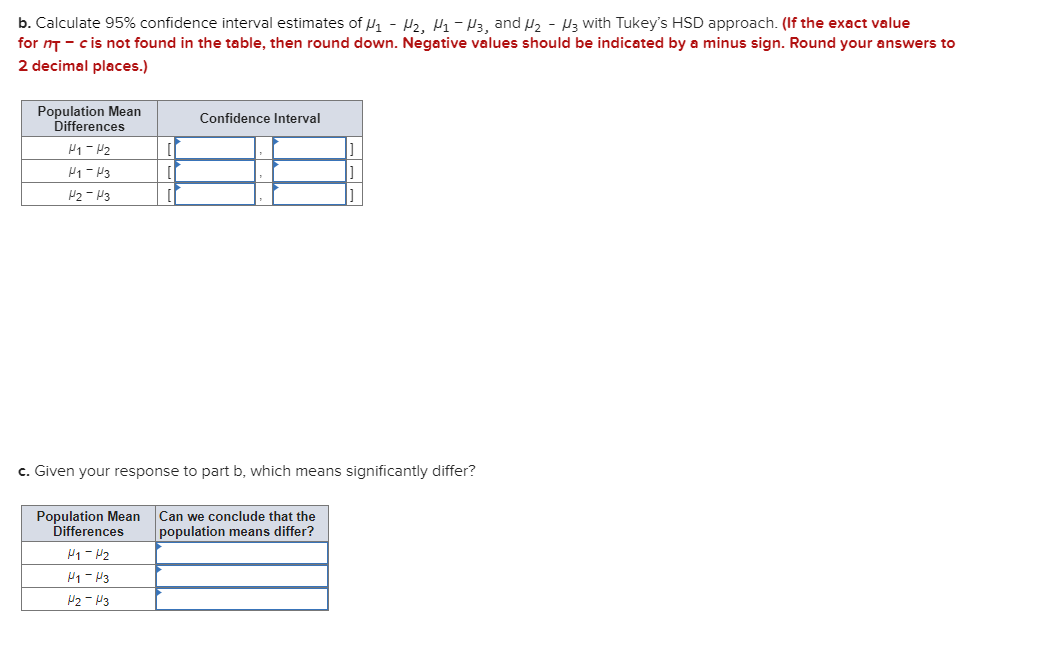 Solved A One Way Analysis Of Variance Experiment Produced