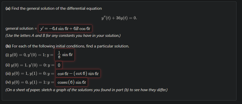 Solved (a) Find the general solution of the differential | Chegg.com
