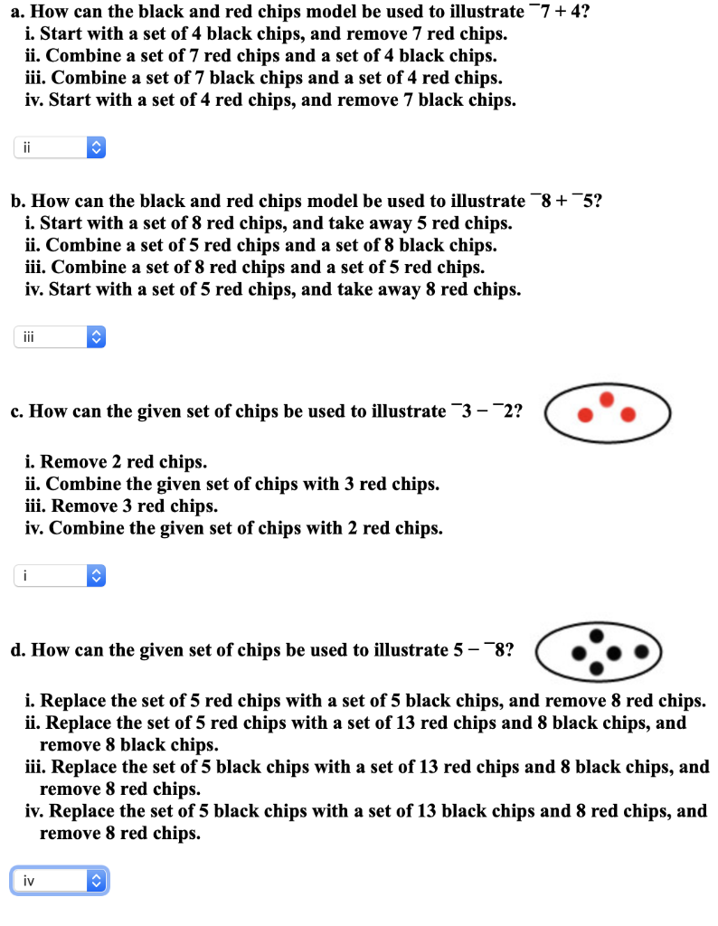 Solved e. How can the given set of chips be used to | Chegg.com