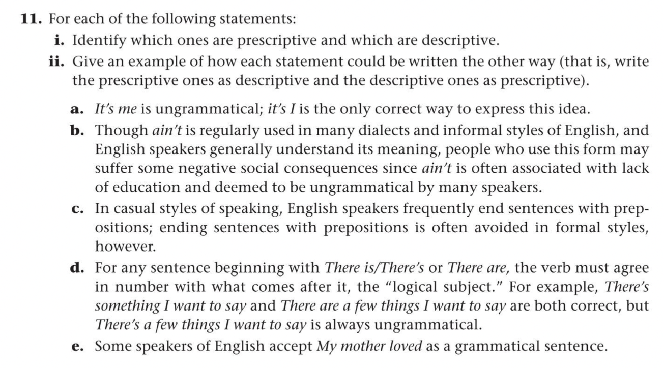 11. For each of the following statements: i. Identify | Chegg.com