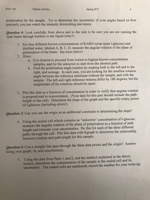 Solved Optical Activity Introduction The electric (E) and | Chegg.com