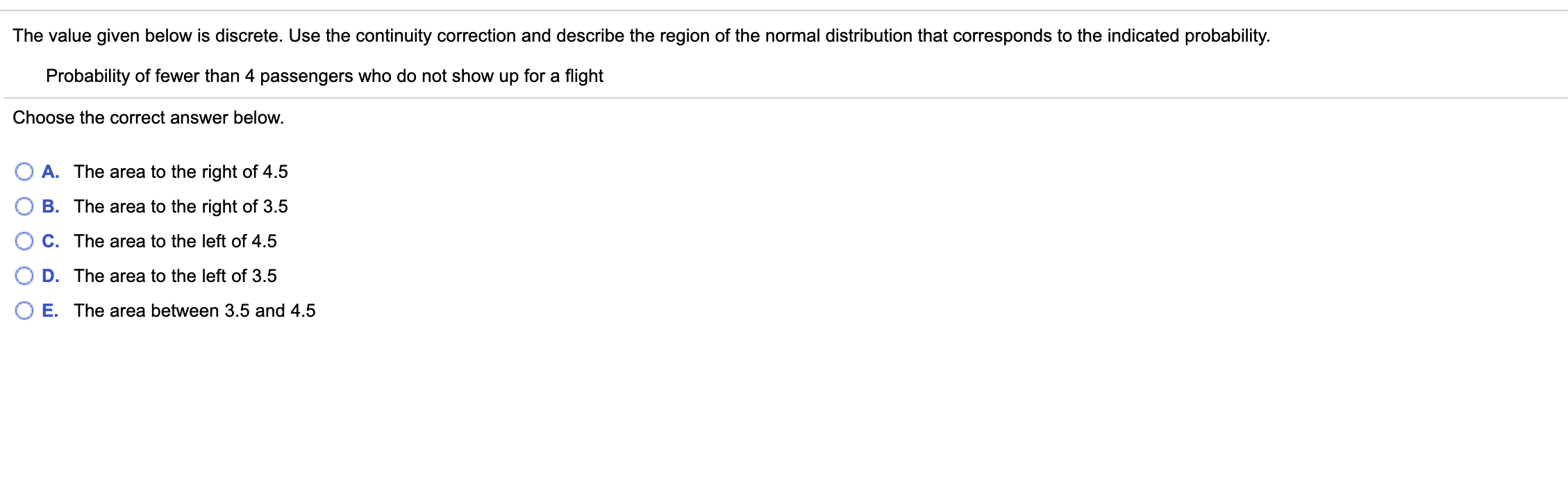 Solved The value given below is discrete. Use the continuity | Chegg.com