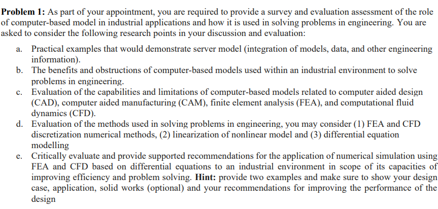 Solved Problem 1: As part of your appointment, you are | Chegg.com
