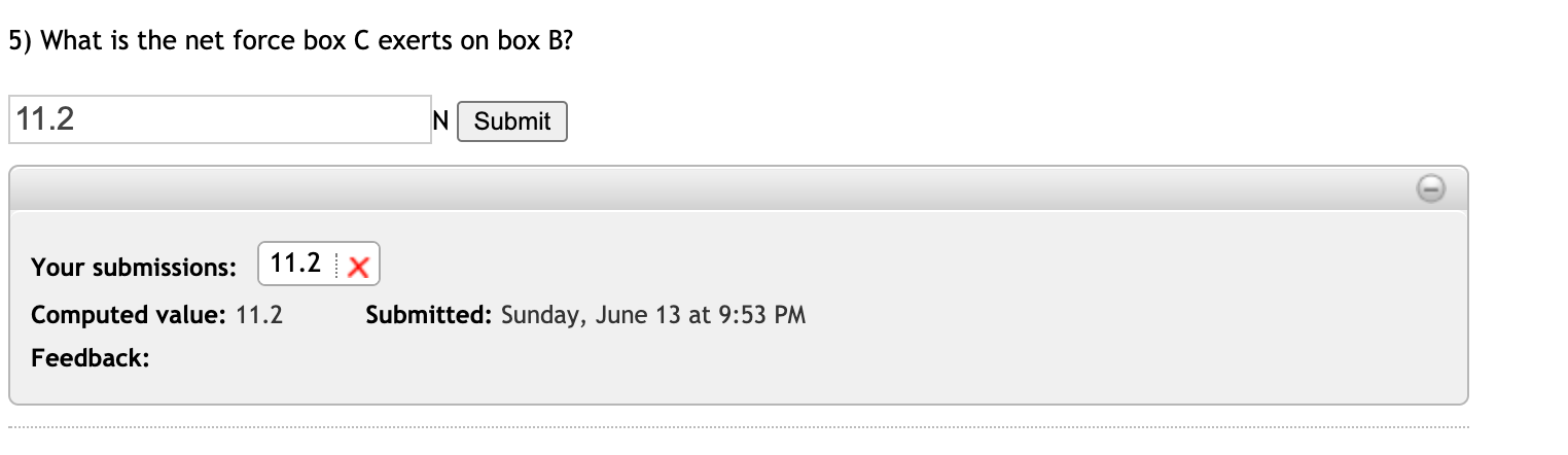 Solved Ta I 11 3. с B A Three boxes, each of mass 16 kg are | Chegg.com