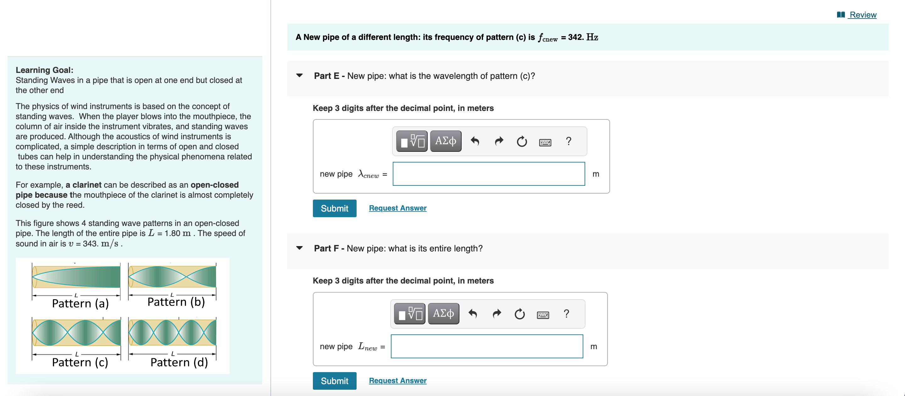 Solved Part A - Pattern (a) and Pattern (b): what are their | Chegg.com