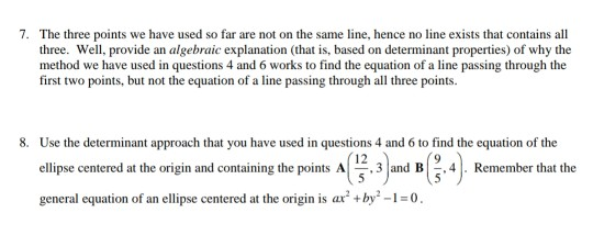 Solved In the chapter on Lines, planes and other straight | Chegg.com