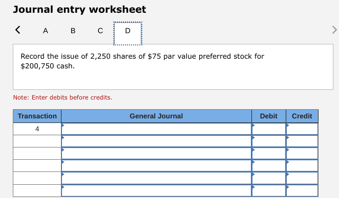 Solved Following are the issuances of stock transactions. A | Chegg.com