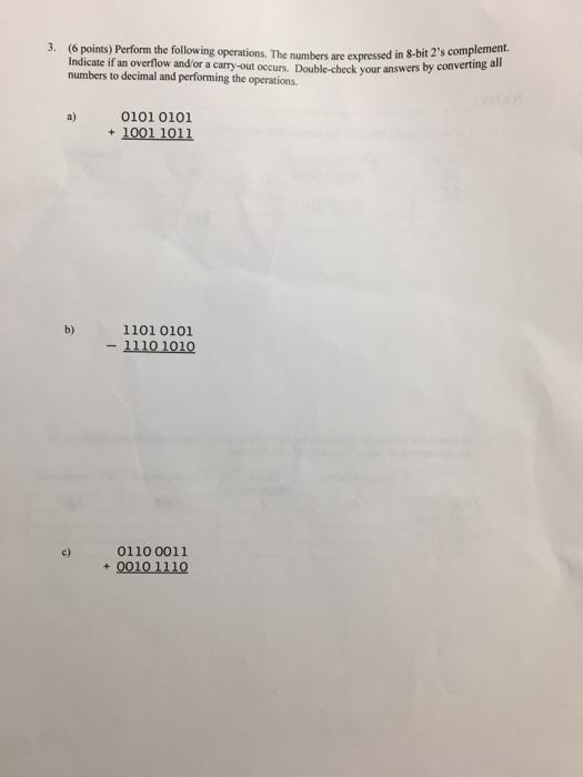 Solved 1. (3 points) Complete the following table (follow | Chegg.com