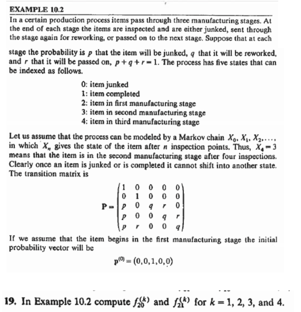 Solved EXAMPLE 10.2 In a certain production process items | Chegg.com