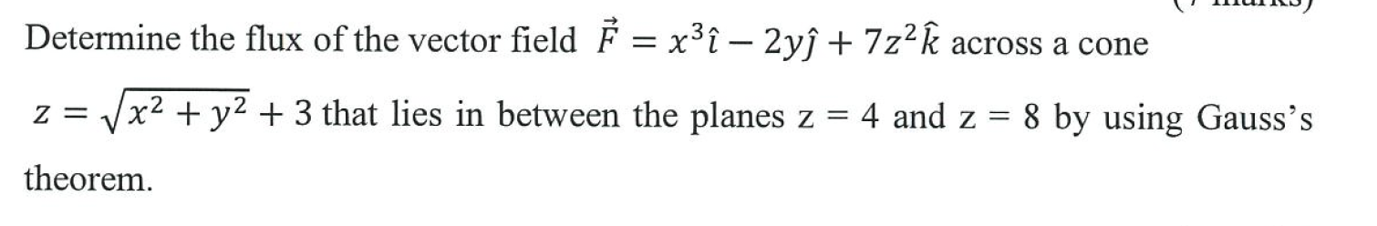 Solved Determine the flux of ﻿the vector field | Chegg.com