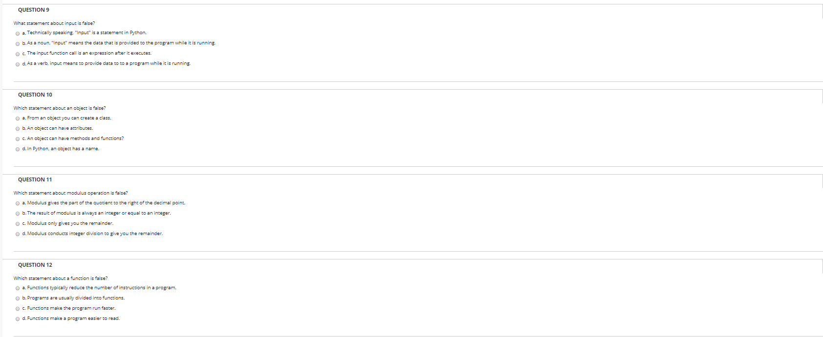 Solved QUESTION 1 What statement about concatenation is | Chegg.com