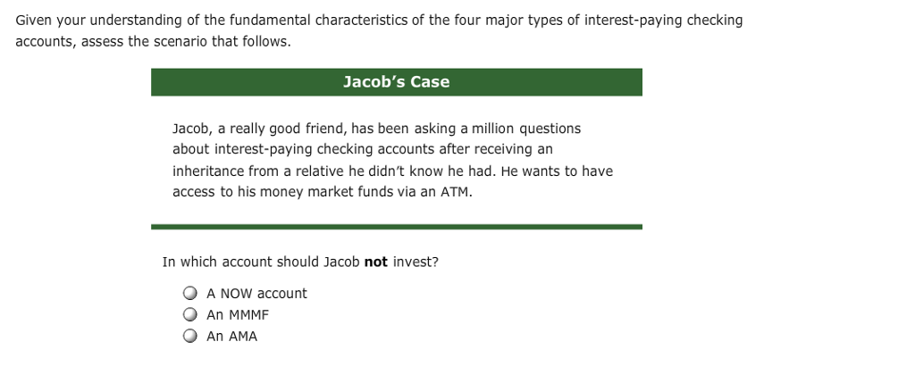 Solved What Are Interest-Paying Checking Accounts and How Do | Chegg.com
